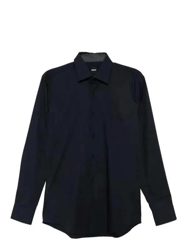 BOSS Easy-iron Poplin Shirt - Blue
