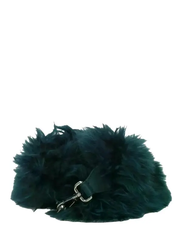 Fendi Faux-fur Shoulder Bag - Green