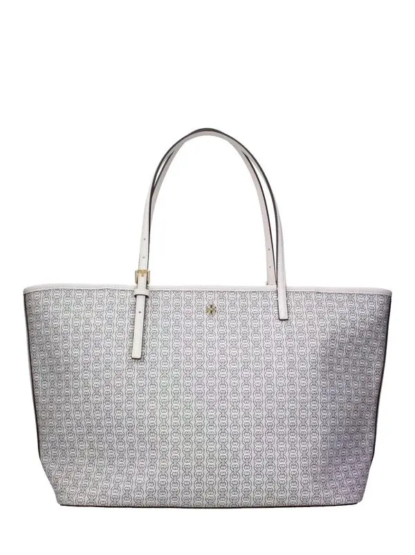 Tory Burch Ella Geometric-print Tote Bag - White