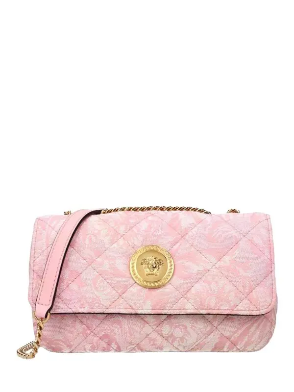 Versace Medusa Jacquard Shoulder Bag - Pink