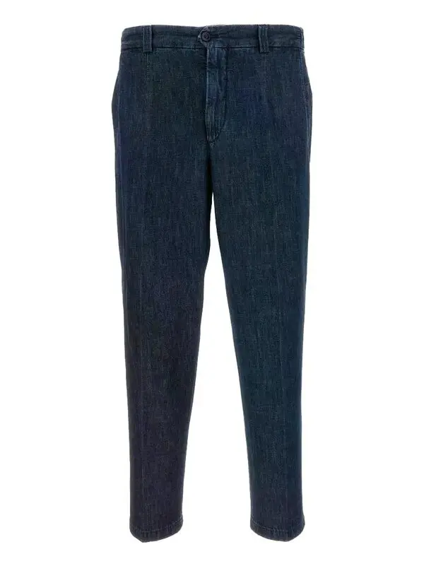 BRIGLIA 1949 Portofino Pleated Jeans - Blue