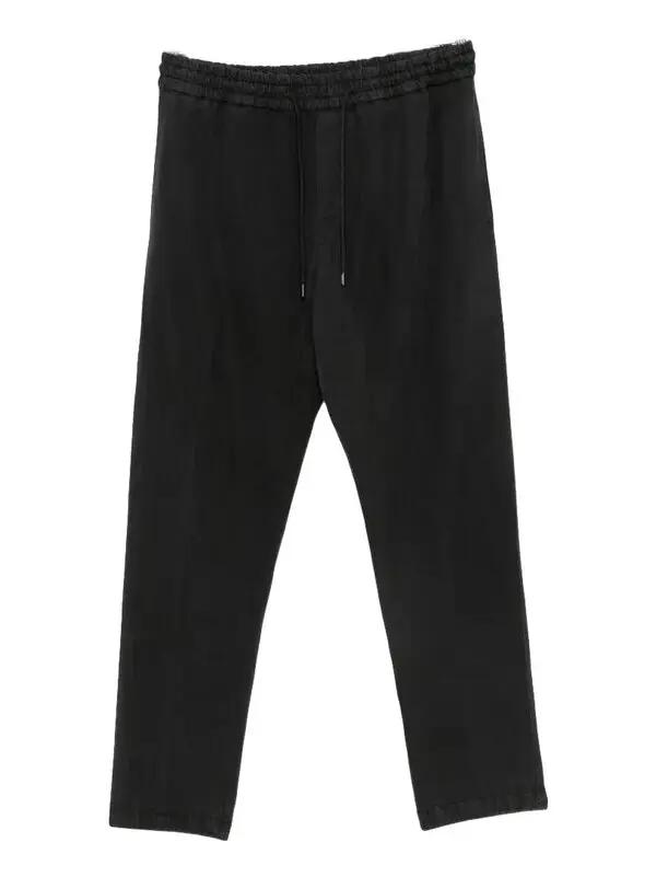 DONDUP Drawstring Waistband Trousers - Black