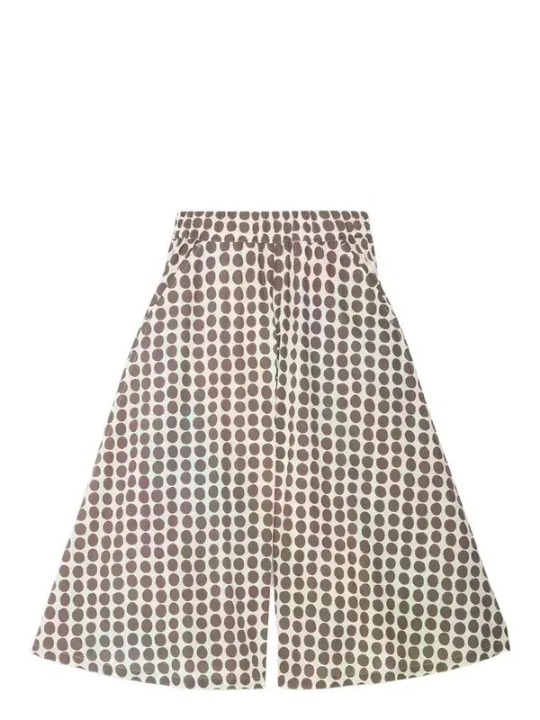 OTTOD'AME Polka-dot Wide-leg Trousers - Neutrals