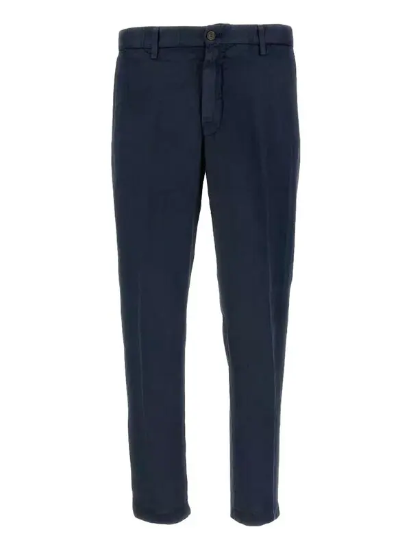 BRIGLIA 1949 Linen Trousers - Blue