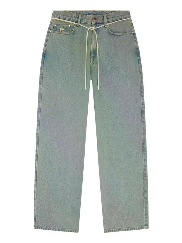 ABOUT:BLANK Drawstring Logo Detail Jeans - Blue