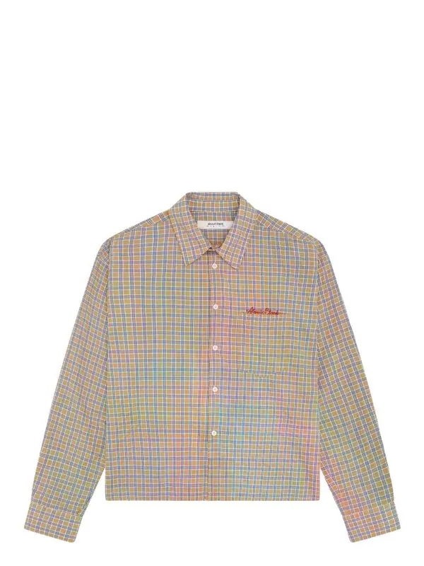 ABOUT:BLANK Check Chest-pocket Shirt - Neutrals