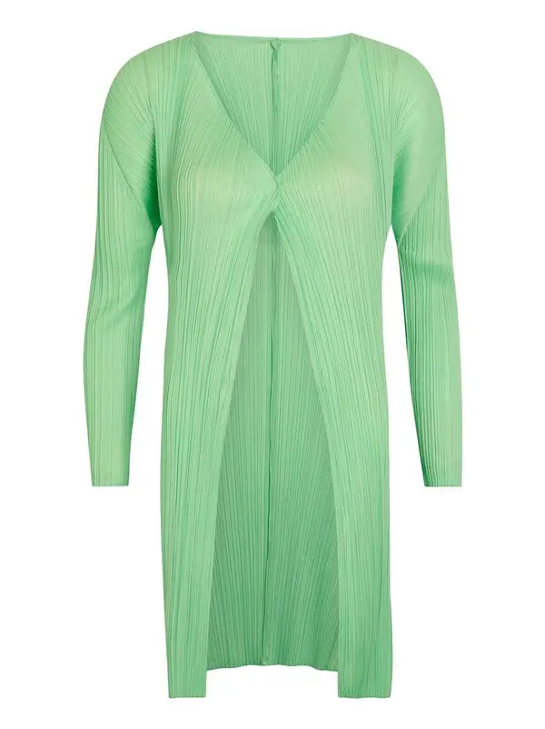 Issey Miyake Woven Coat - Light Green