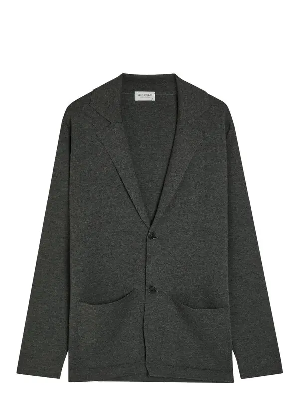 John Smedley Narah Merino Wool Cardigan - Charcoal