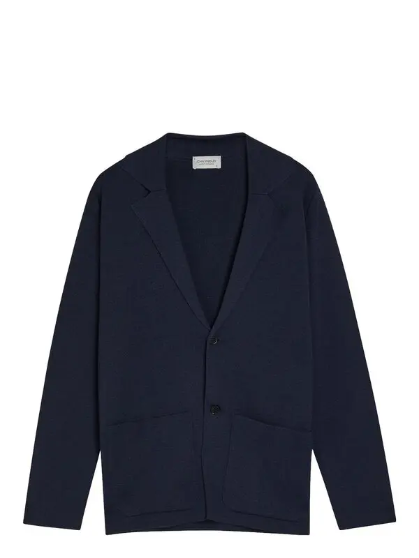John Smedley Narah Merino Wool Cardigan - Navy