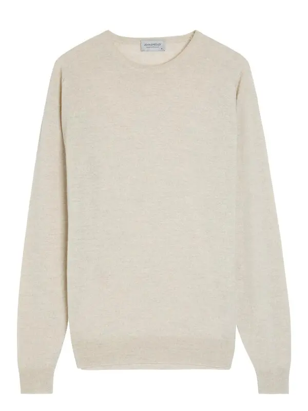 John Smedley Lundy Fine-knit Merino Wool Jumper - Grey