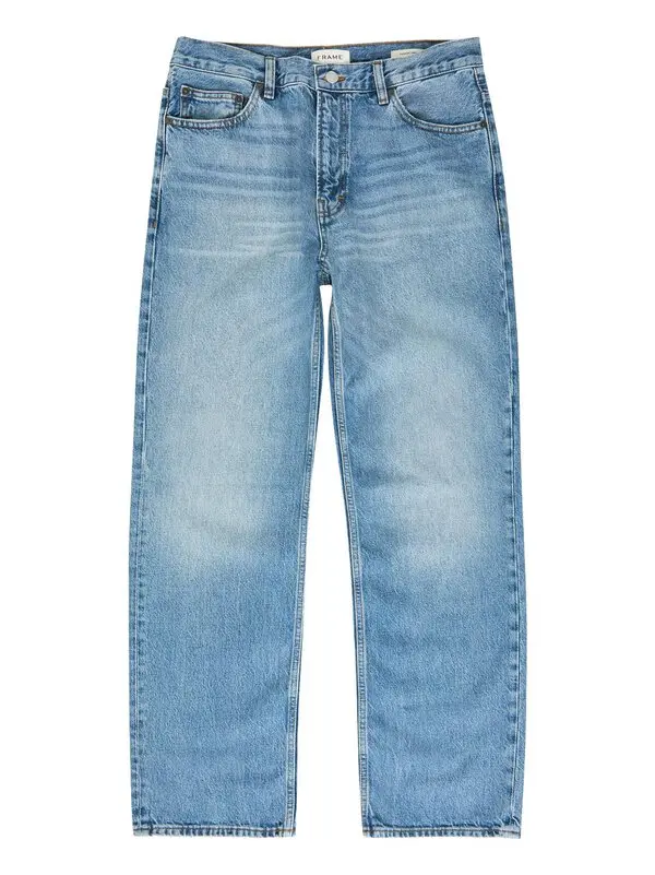 FRAME The Relaxed Straight-leg Jeans - Light Blue