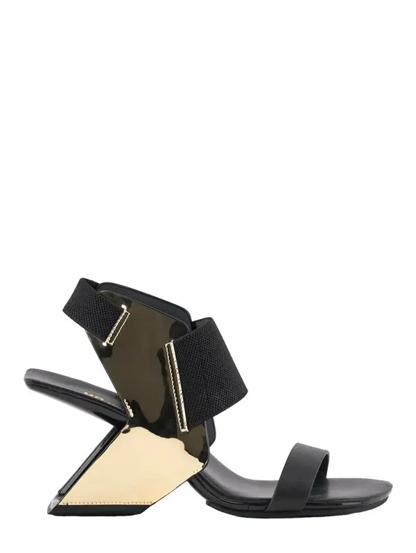 United Nude Loop Reiki Hi Sandals - Black/gold