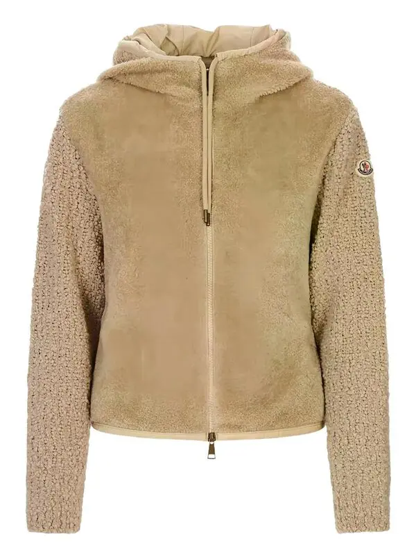 Moncler Logo Patch Cardigan - Neutrals