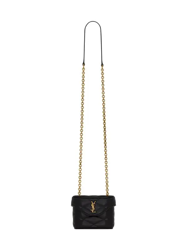 Saint Laurent June Micro Box In Lambskin - Black