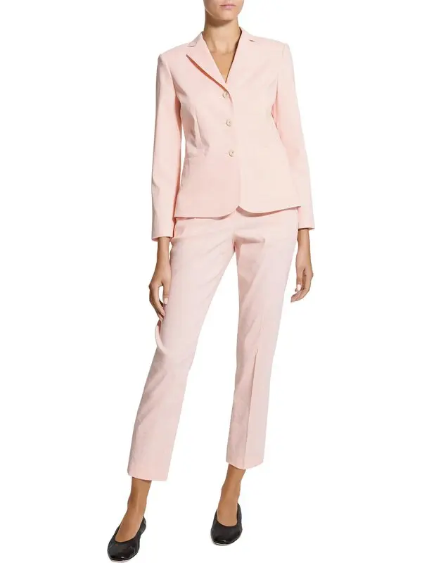 Theory Good Linen Shrunken Blazer - Pink