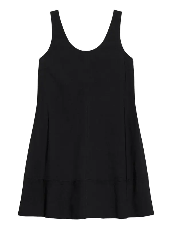 Theory Good Linen A-line Tank Dress - Black