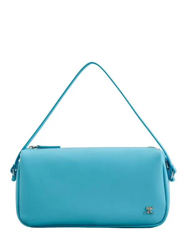 COURREGES Leather Camera Bag - Aqua