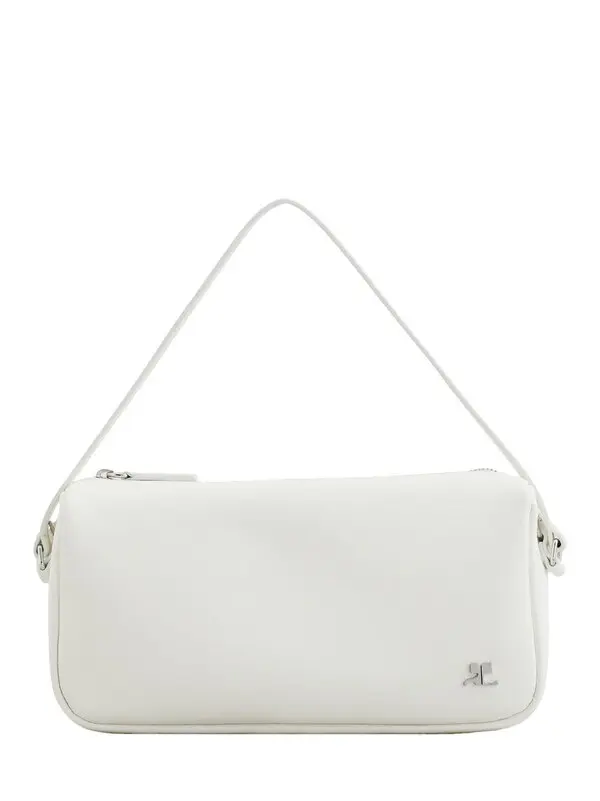 COURREGES Leather Camera Bag - Heritage White
