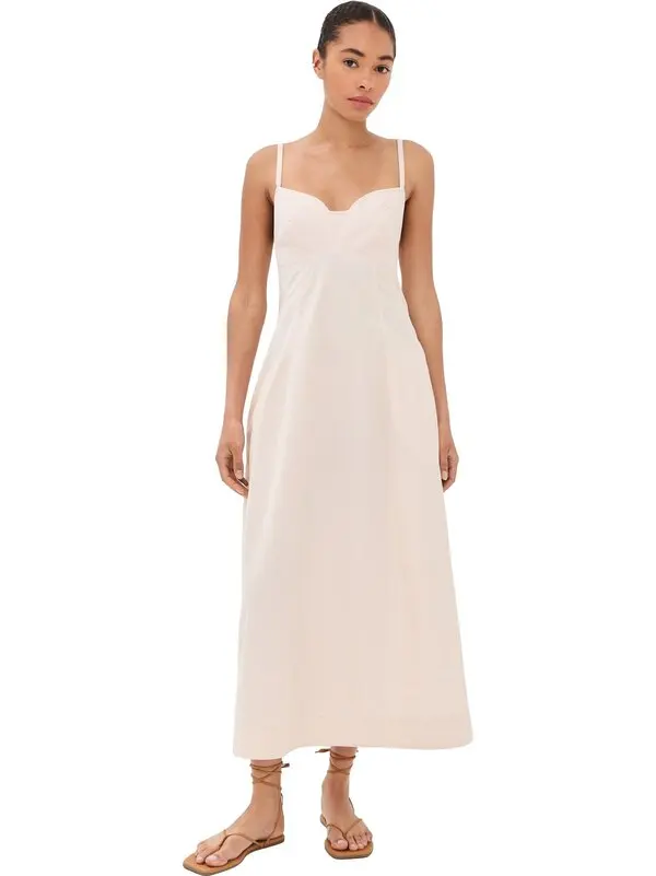 Co Bustier Cut Midi Dress - Whisper Pink