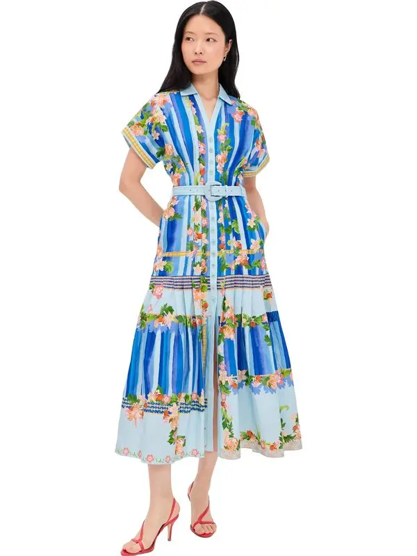 Saloni Riya B Dress - Floral River Plmt