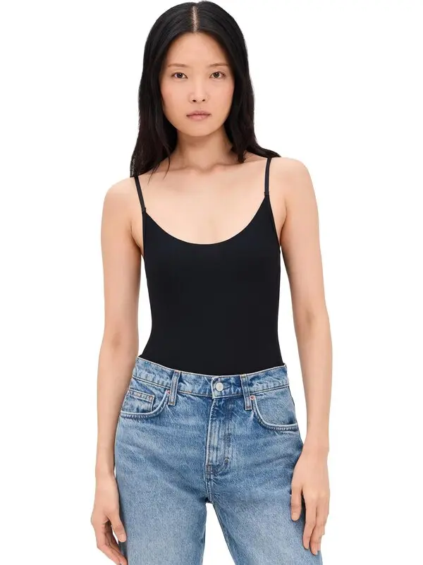 Commando Butter Cami Thong Bodysuit - Black