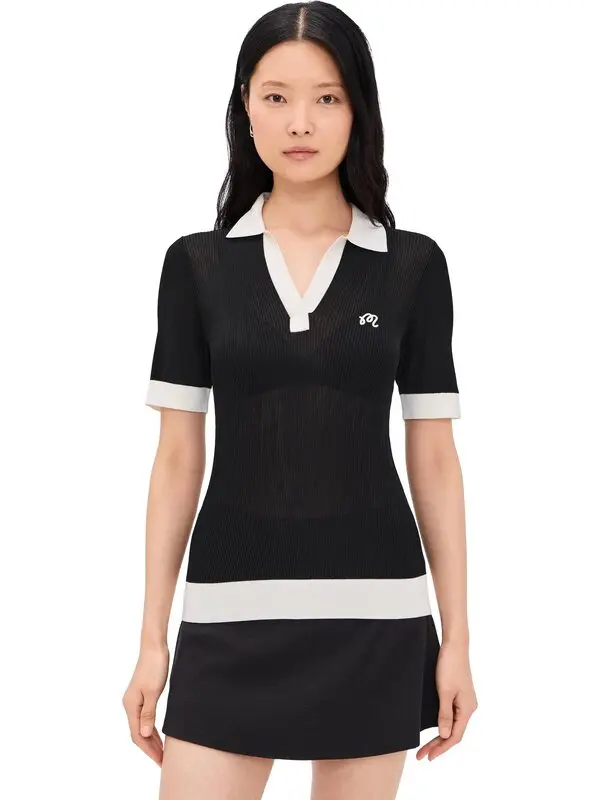 MALBON Melany Polo - Black Onyx