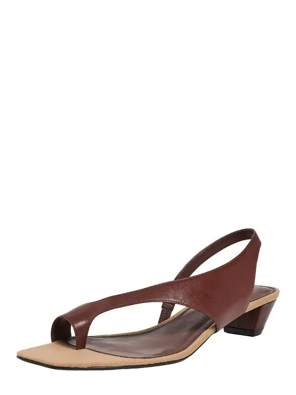 Jeffrey Campbell Blissful Sandals - Brown Tan Combo