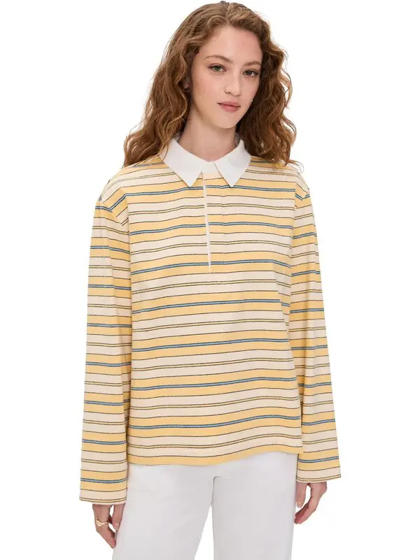 Joe's Jeans The Dylan Rugby Shirt - Panna Cotta Multi