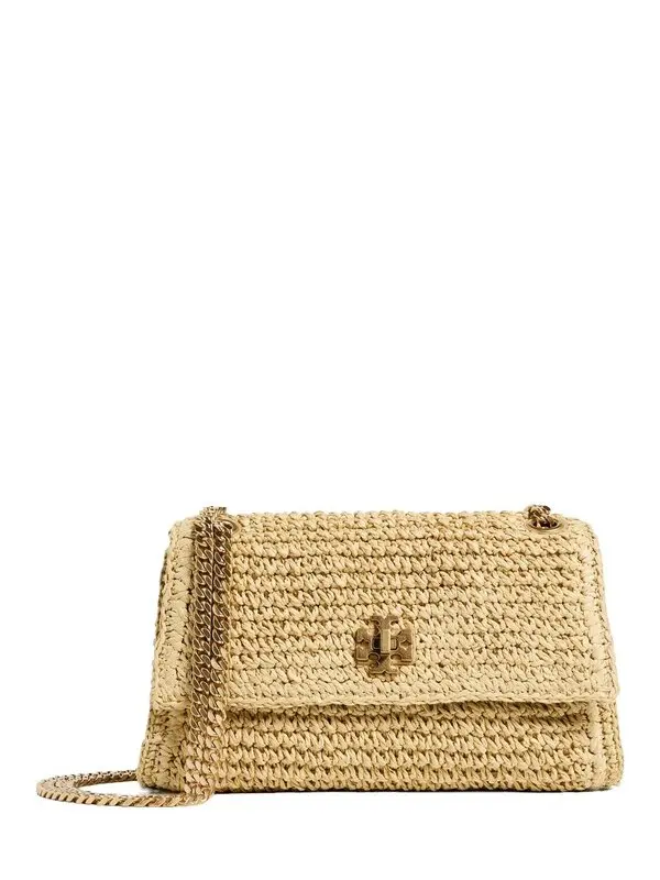 Tory Burch Kira Turnlock Woven Mini Bag - Natural