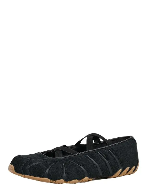 Adidas Suede Ballet Flats - Core Black/gum 3