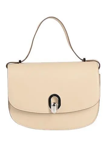 Savette Calfskin Saddle Bag - Beige