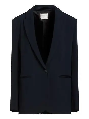FORTE_FORTE Midnight Acetate And Viscose Blazer - Blue