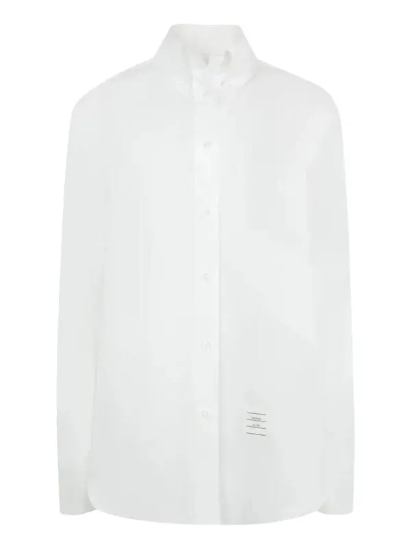 Thom Browne Oversized Poplin Button-down Shirt - White