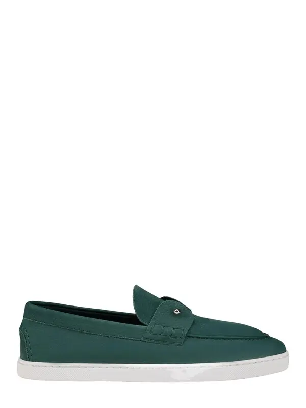 CHRISTIAN LOUBOUTIN Chambeliboat Leather Loafers - Green