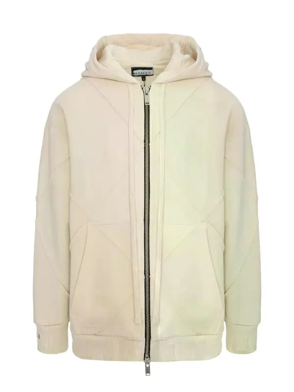 HAMZA Crudo V2 Panelled Hoodie - Neutrals