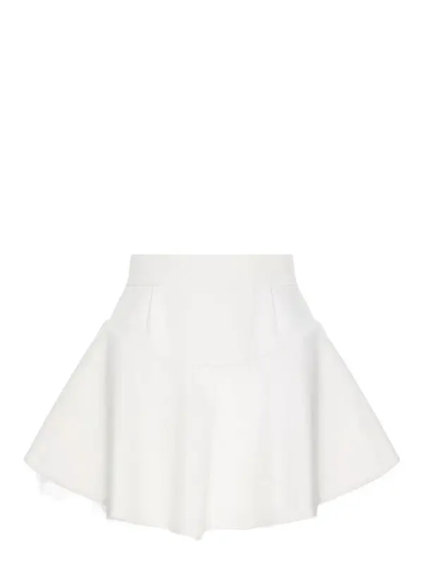 HAMZA Swan V2 Lace-trim Skirt - White