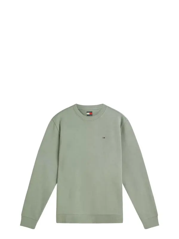 Tommy Hilfiger Logo Patch Crewneck Sweatshirt - Green