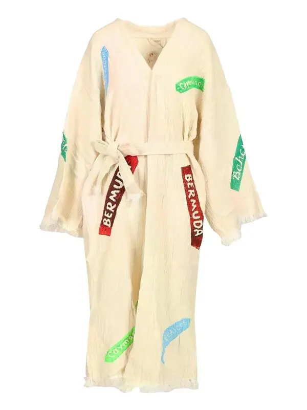 DILAN KAYHAN Bahamas Kimono - Neutrals