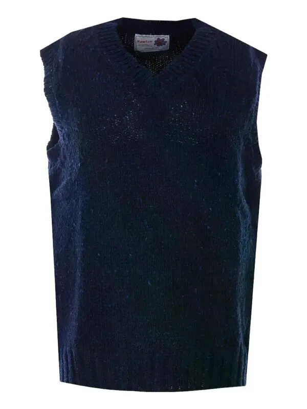 Howlin' Cosmic V-neck Knitted Vest - Blue