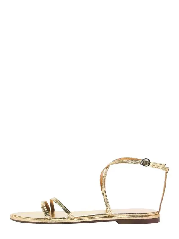 AeydĒ Rabea Flat Sandals - Gold