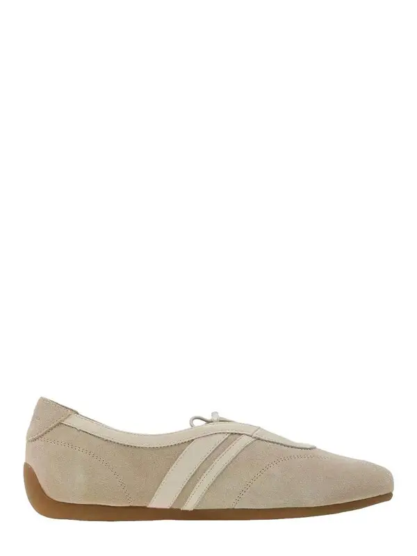 VAGABOND SHOEMAKERS Hollie Lace-up Suede Ballet Flats - Neutrals
