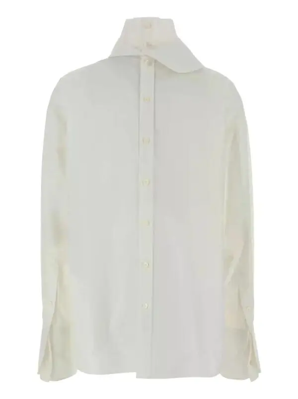 Carven Orchid High-neck Shirt - White