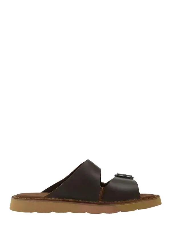 Clarks Solsbury Leather Sandals - Brown