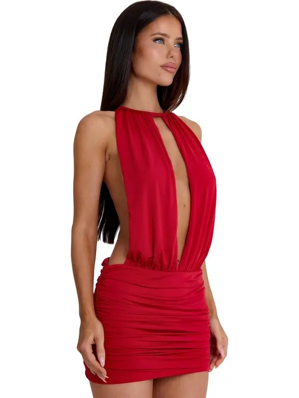 OUTCAST Lecia Mini Dress - Red