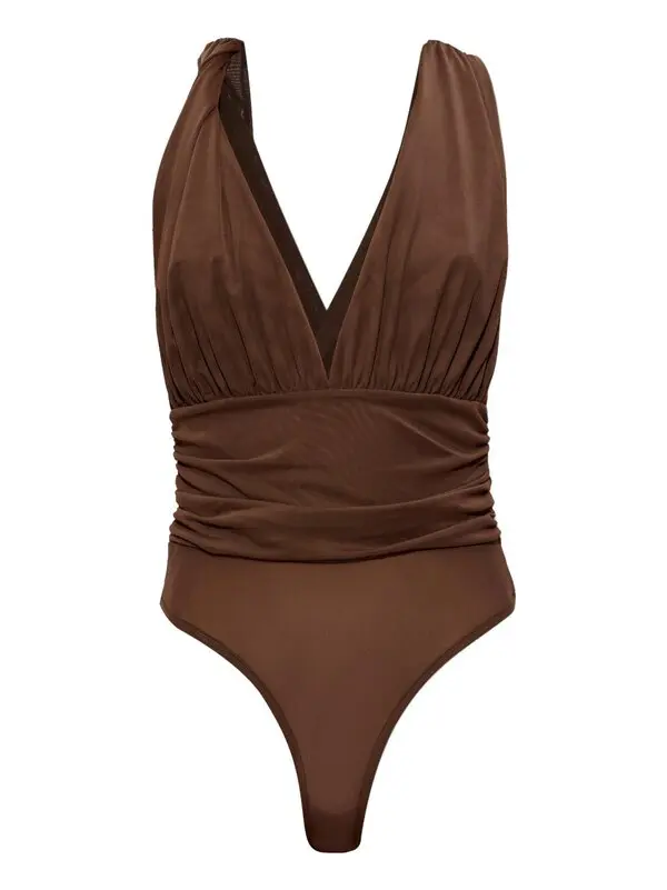 GESTUZ Gzsamera Bodysuit - Brown