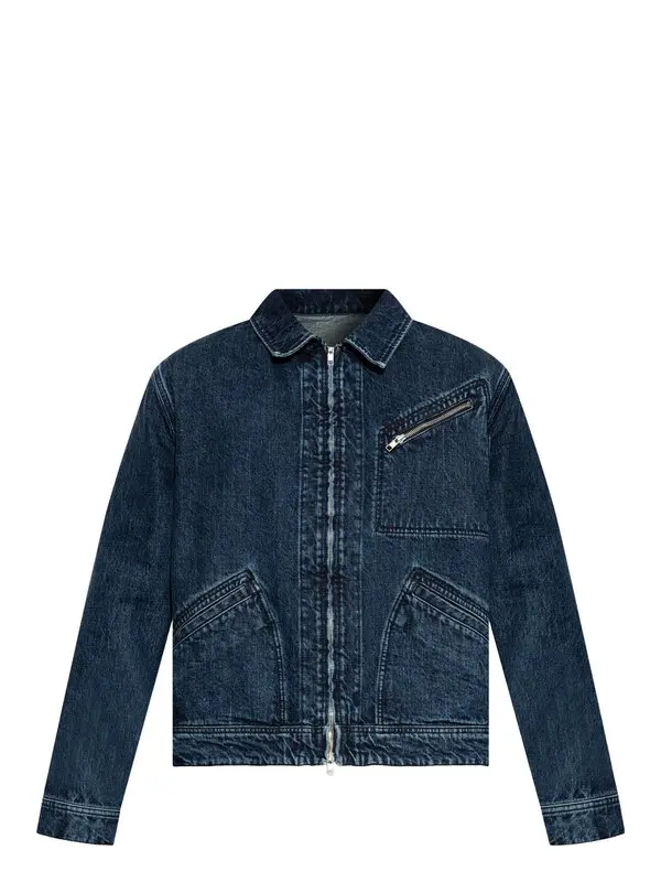 Kenzo Dark Blue Denim Jacket - Navy Blue