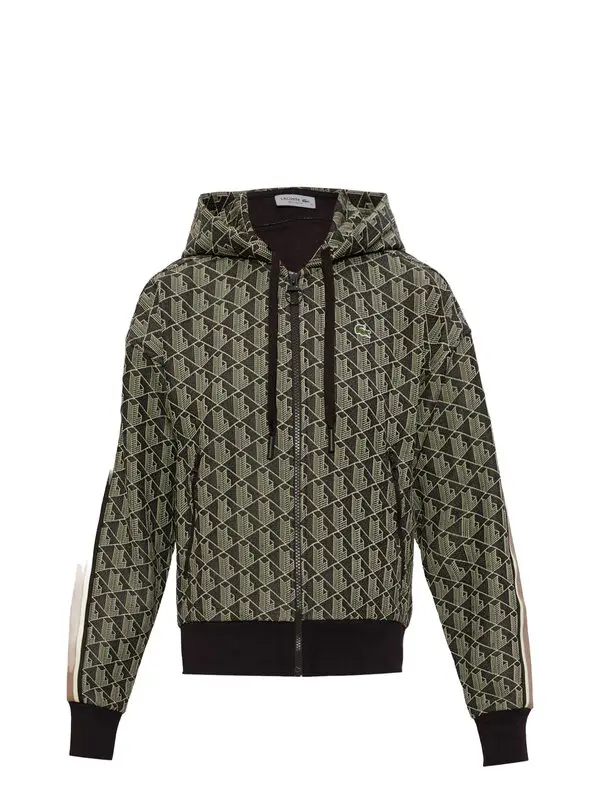 Lacoste Monogram Zip-up Sweatshirt - Multicolour