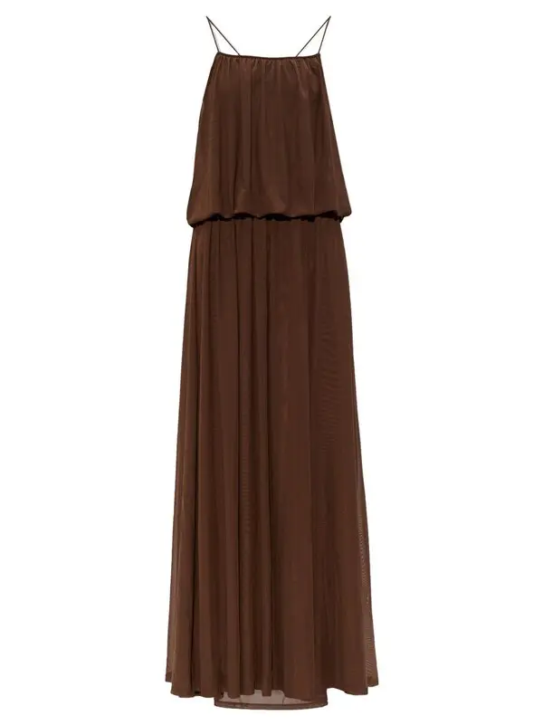 GESTUZ Samera Maxi Dress - Brown