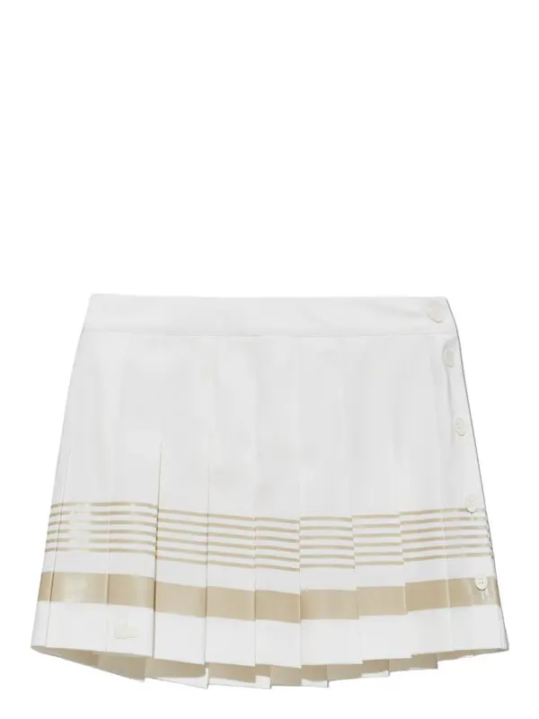 Lacoste Pleated Mini Skirt - White