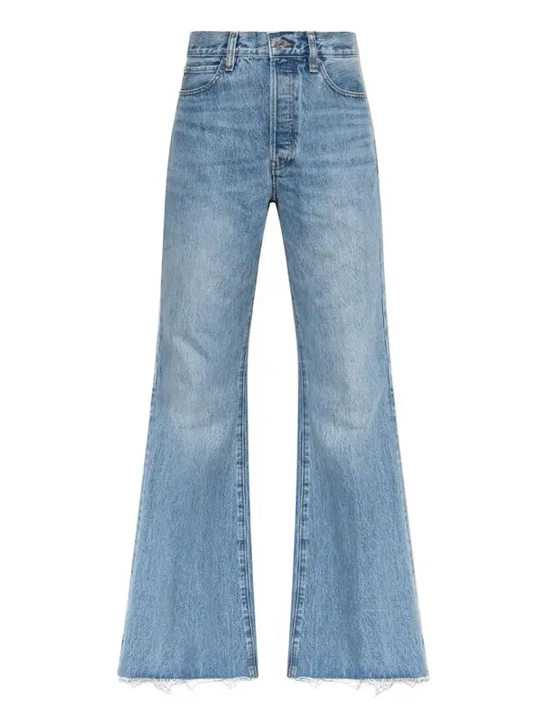 FRAME The Lax" High Rise Bootcut Jeans - Blue